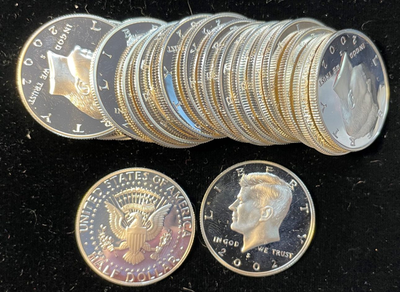 2002 Proof Silver Kennedy Half Dollar – Steinmetz Coins & Currency