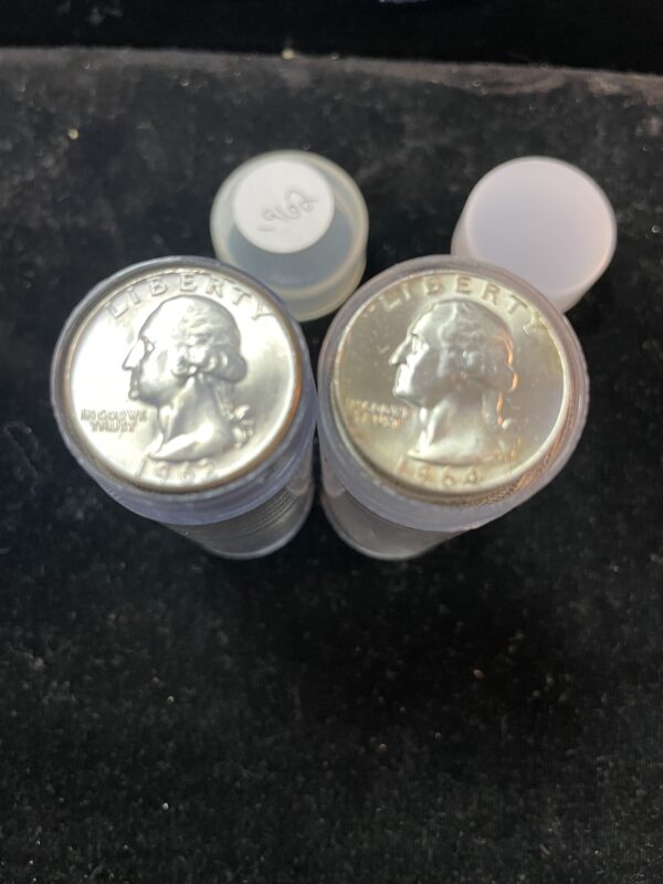 Original BU Silver quarter roll! - Steinmetz Coins & Currency