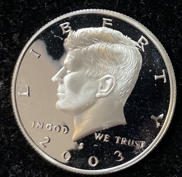 2003-S Silver Proof Kennedy Half Dollar – Steinmetz Coins & Currency
