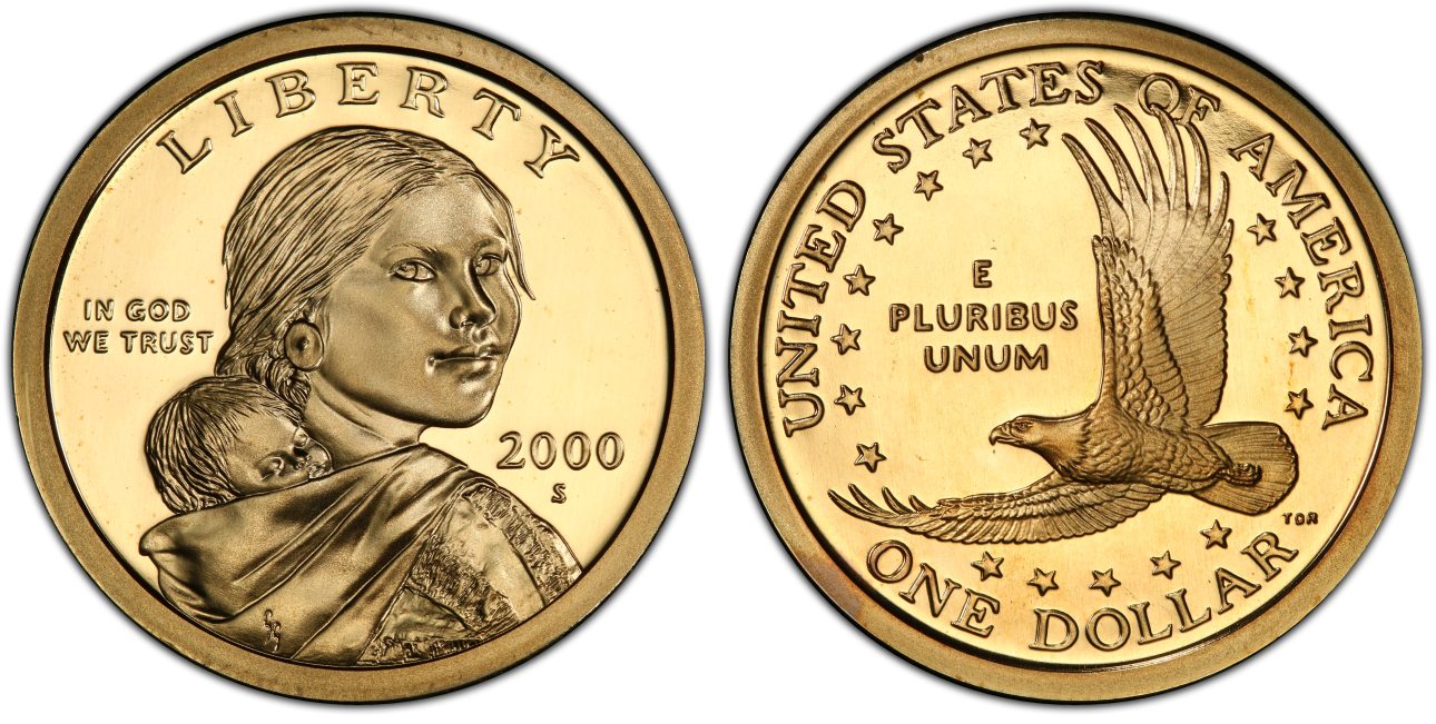 2000 S Sacagawea Dollar Coin Proof Single Steinmetz Coins Currency