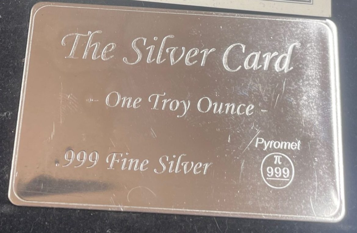 1 oz Silver Card Pyromet – Steinmetz Coins & Currency