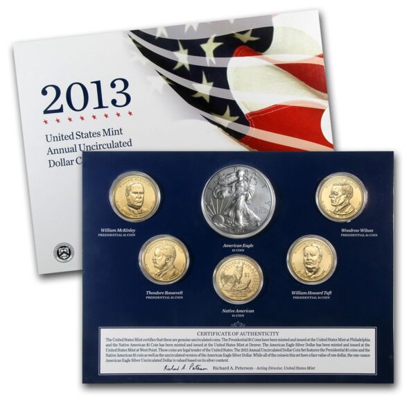 2013 Annual Uncirculated Dollar Coin Set – Steinmetz Coins & Currency