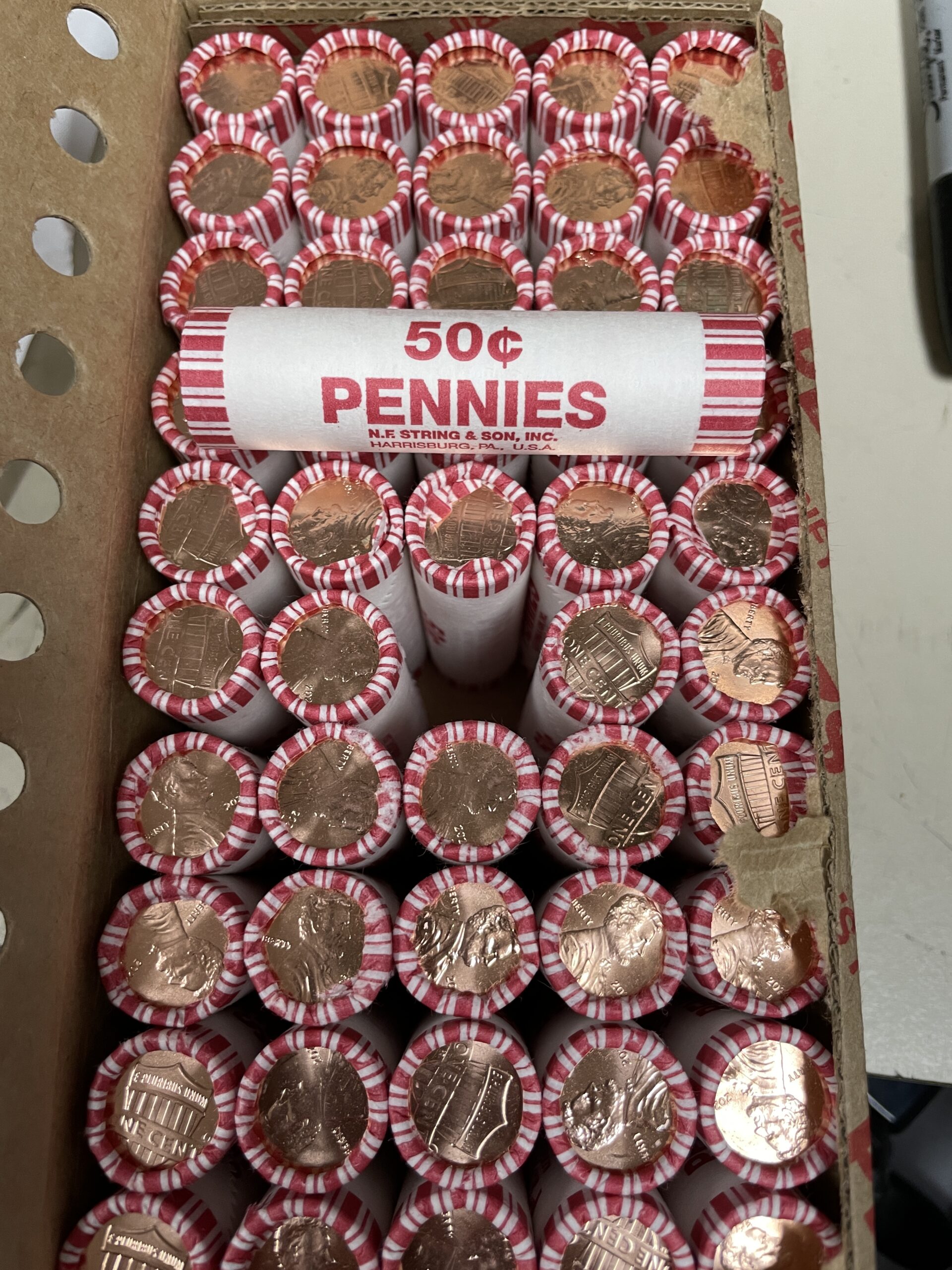 2024 D Roll Pennies Uncirculated Steinmetz Coins Currency 2024 D Roll Pennies Uncirculated Steinmetz Coins Currency