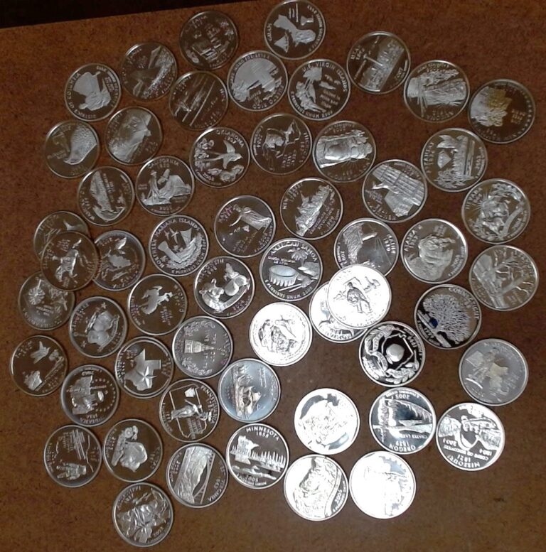 Complete set of Proof State Quarters 1999-2009 – Steinmetz Coins & Currency
