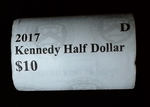 2017 Kennedy Half Dollar Full Roll D mint mark – Steinmetz Coins & Currency