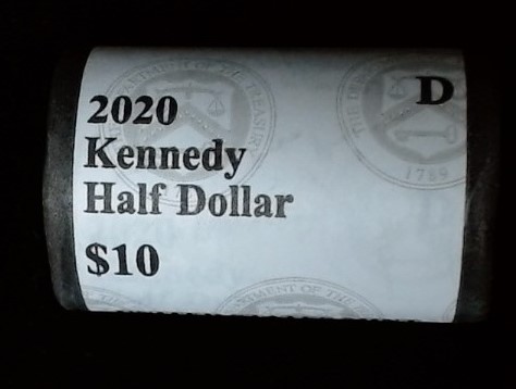 2020 Kennedy Half Dollar Full Roll D mint mark – Steinmetz Coins & Currency