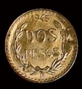 Mexican Dos Peso – Slightly Discolored – Steinmetz Coins & Currency