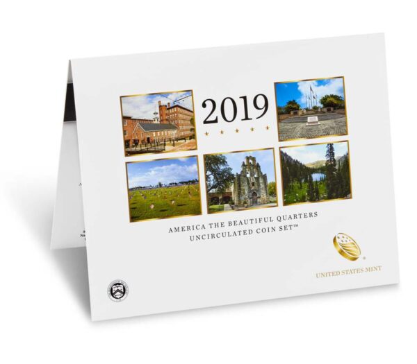 2019 US Mint America The Beautiful Quarters Uncirculated Coin Set ...