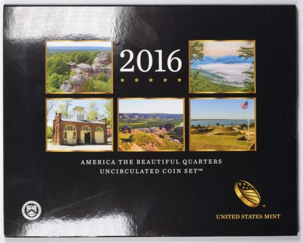 2016 US Mint America The Beautiful Quarters Uncirculated Coin Set ...