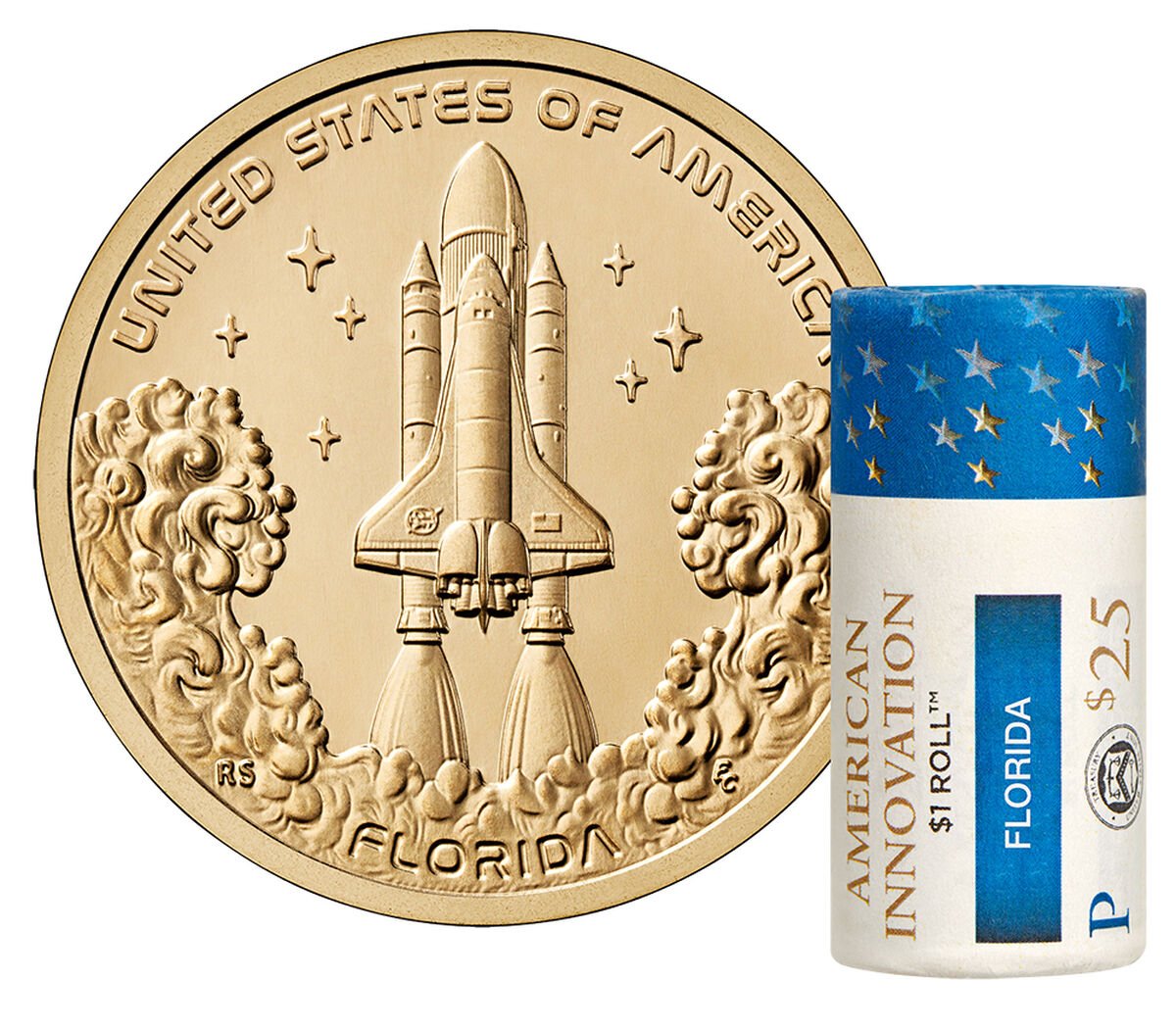 2025-P Florida (FL) Innovation Dollar Coin – Roll – Steinmetz Coins ...