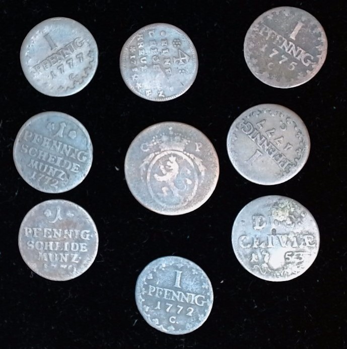 1700s Various State German Coins – Mixed Types & Designs – Steinmetz ...