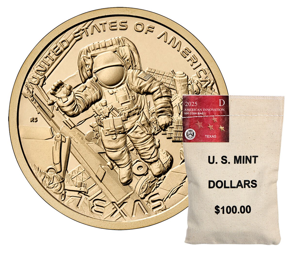 2025-D Texas (TX) Innovation Dollar Coin – Steinmetz Coins & Currency