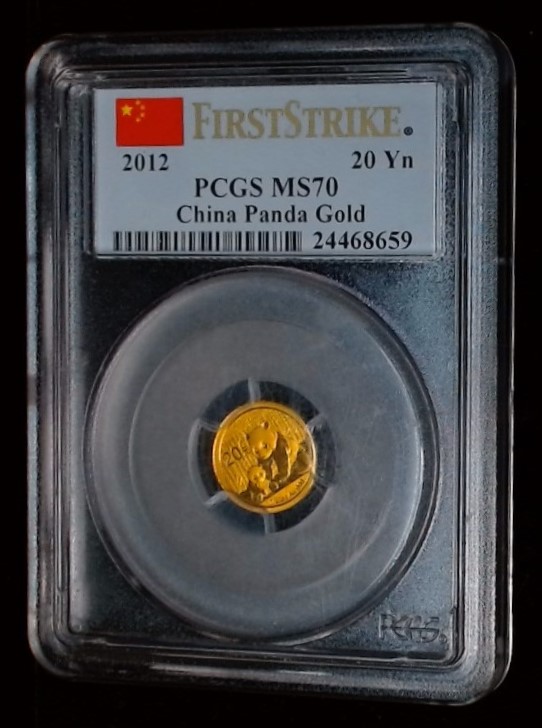 2012 First Strike 20 Yen China Panda Gold PCGS MS70 – Steinmetz Coins ...