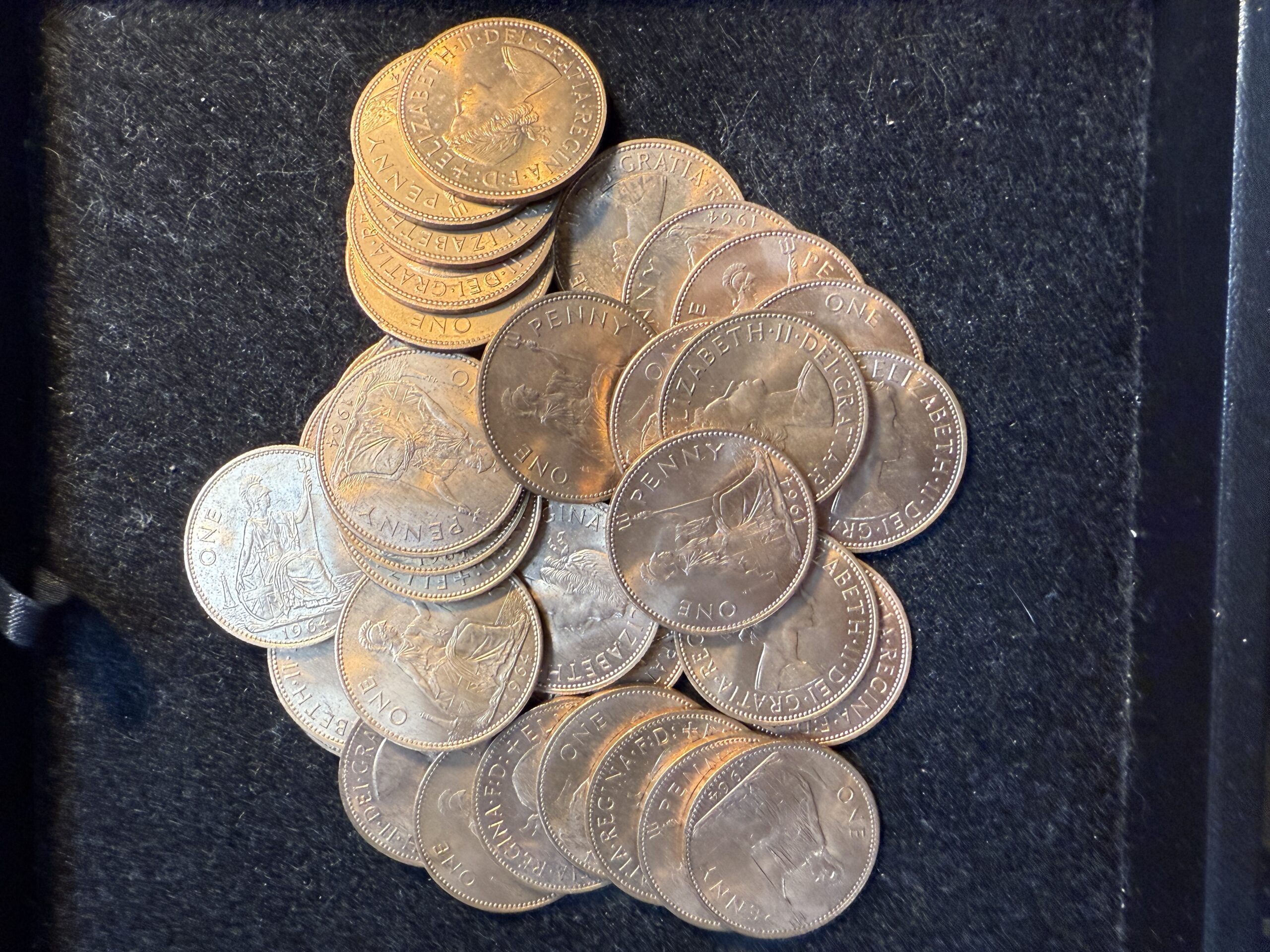 10 English Large Pennies Uncirculated! – Steinmetz Coins & Currency