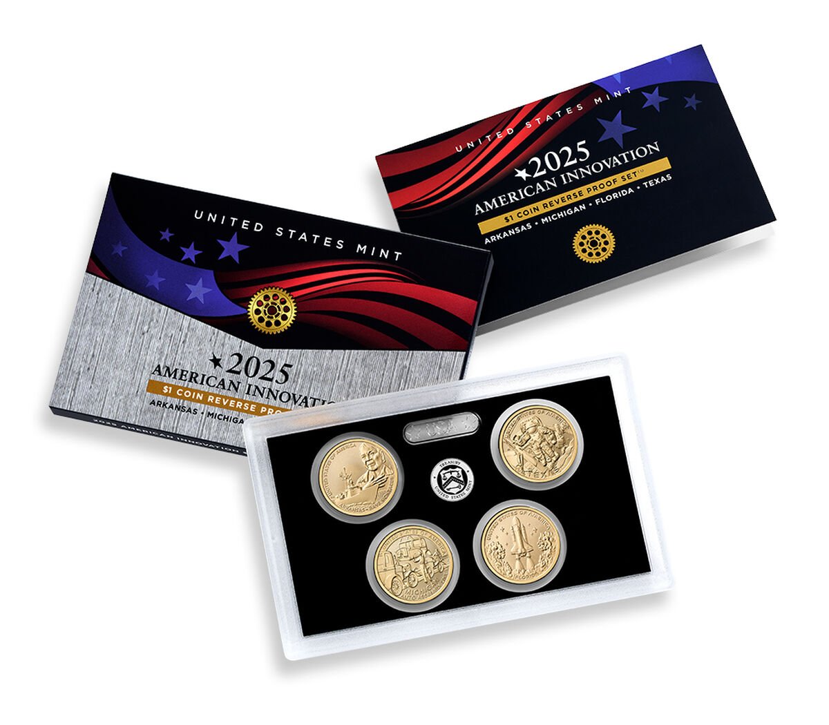 2025 Innovation Dollar Reverse Proof Set – Steinmetz Coins & Currency